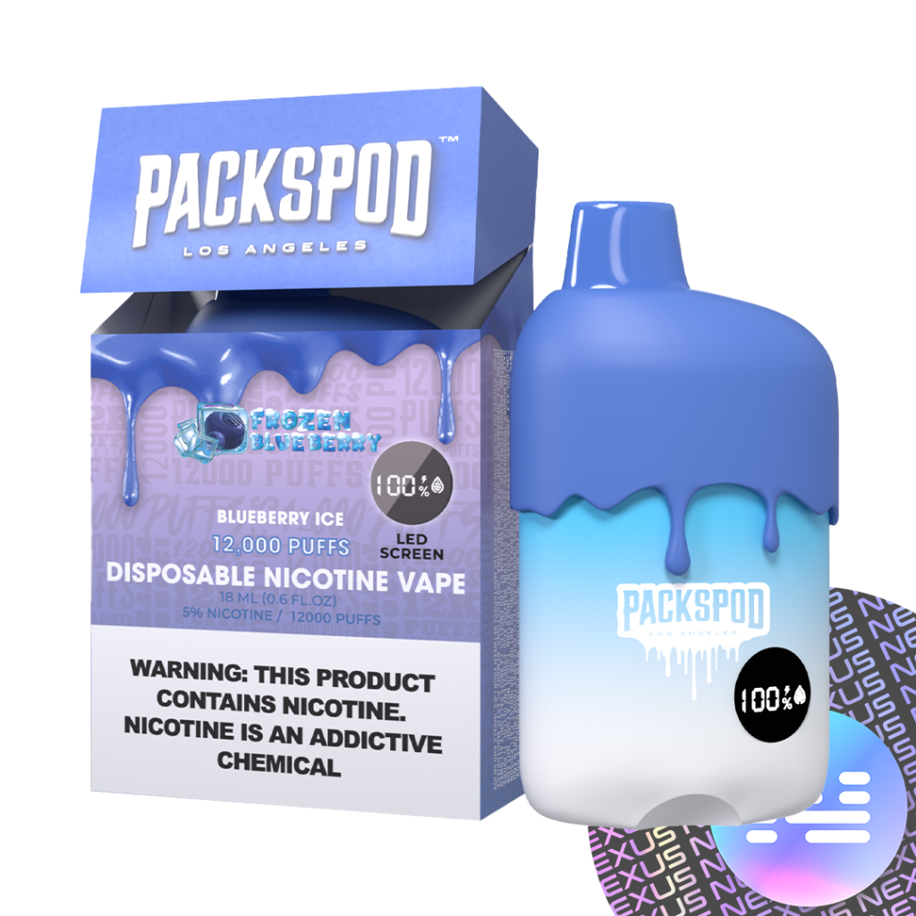 Frozen Blueberry PacksPod 12000 Puff Disposable Vape